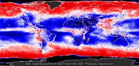 Monthly Average Cloud Cover Maps | TheSkyLive