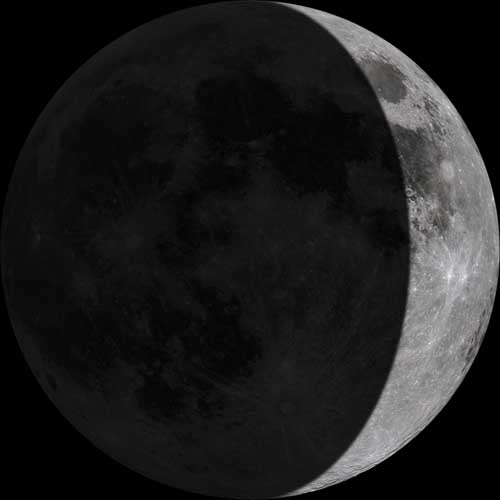 Moon Phase on March 11, 2008: Waxing Crescent | TheSkyLive