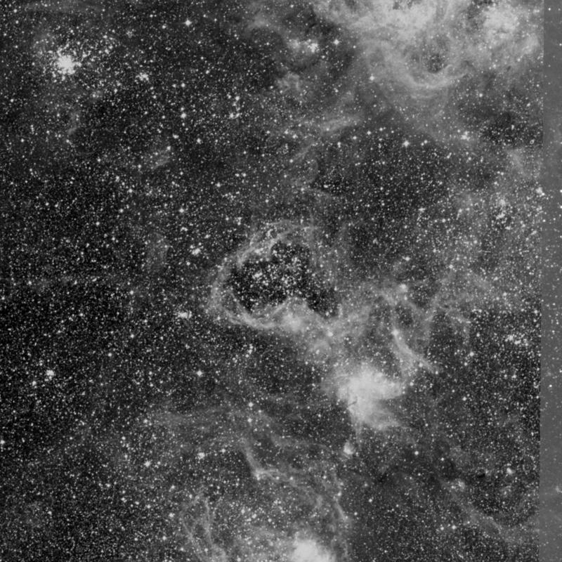 NGC 2081 - Star Cluster + Nebula in Dorado | TheSkyLive